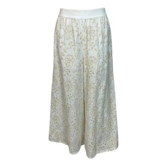 Vicolo Femme, Pantalons, Beige, Taille: 40 FR Pantalon Palazzo