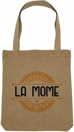 Fabulous Sac Shopping Tote Bag Aspect Lin - La M&ocirc;me Luxe Chic France Femme Vintage - Sac de Courses Toile Epaisse 360g Beige Naturel Cabas Port&eacute; Epaule Solide 
