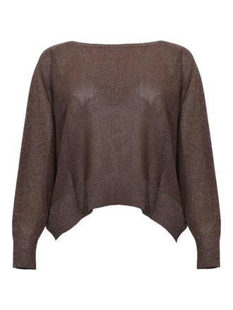 D.exterior Robe Au Genou - Marron Fonc&eacute;