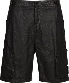 Stone Island Bermuda textur&eacute; &agrave; logo