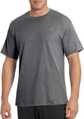 Champion Mens Classic Jersey T-Shirt, Granite Heather, L