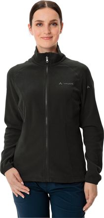 Vaude Fleecejacke VAUDE SE WO RARASSA FLEECE JACKET, Damen, Gr. 36, schwarz, Fleece, Obermaterial: 100% Polyester, normal, hoch geschlossener Ausschnitt, Ja