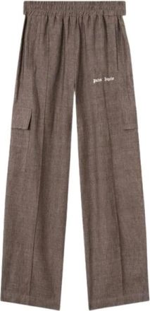Palm Angels Homme, Pantalons, Brun, Taille: M Wide Pantalons