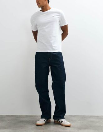 Abercrombie & Fitch jean baggy d&eacute;lavage bleu fonc&eacute;