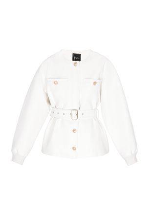 Faina Jacke Frauen cremefarben