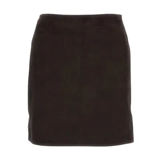 Rotate Wildleder-Minirock - - Skirts - Damen - Braun - S