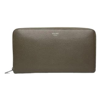 Celine Portefeuille en cuir Vintage Pre-owned - Femme - Pre-owned - Gris - Taille: ONE Size