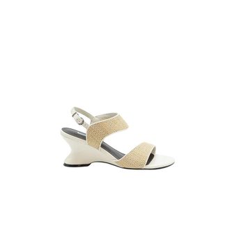 Jeannot Sandalo Tacco a Zeppa - - Shoes - Damen - Wei&szlig; - 36 EU