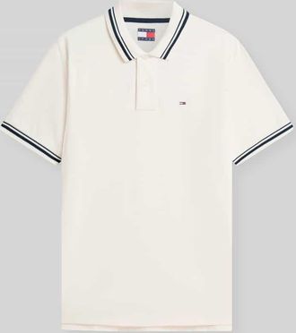 Tommy Jeans Regular Fit Poloshirt aus reiner Baumwolle