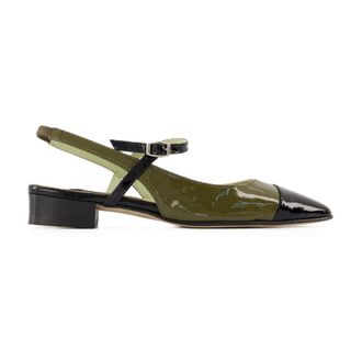 Carel Womens Oceano 24 Sandals - Carel Leather Khaki Calfskin Shoes