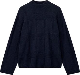 Emporio Armani Pullover aus Wolle und Kaschmir - - Knitwear - Damen - Blau - S