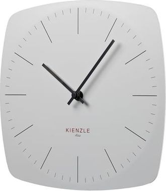 Kienzle DCF Horloge murale radio-pilot&eacute;e moderne sans cadre - R&eacute;glage automatique de lheure - Mouvement silencieux - Pour salon et bureau - Blanc - 246 x 246 
