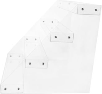 DOITOOL Transparenter Acryl Display Riser Getränkeregale Aufbewahrungsregal für Supermarkt Theke Stapelbares Multifunktionales Getränkeständer Regal für Saft 