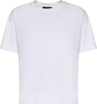 Fay Femme, Tops, Blanc, Taille: 36 FR T-shirt Manica Corta