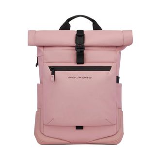 Piquadro Corner 2.0 Rolltop Backpack - Homme - Sacs - Rose - Taille: ONE Size