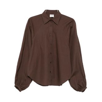 Closed Femme, Blouses et Chemises, Brun, Taille: 36 FR Blouse Raglan Imprim&eacute;e
