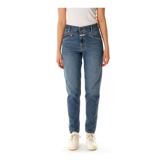 Closed Femme, Jeans, Bleu, Taille: W28 L32 Mid Waist Tapered Jeans