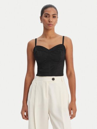 Guess Top W6RH03 WJ472 Schwarz Slim Fit