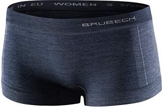 Brubeck BX10440 Boxer pour femme respirant | Boyshort | Cale&ccedil;on | Retropants | Panties | Sous-v&ecirc;tements | Sous-v&ecirc;tements | 41 % laine m&eacute;rinos | BX10440, Denim