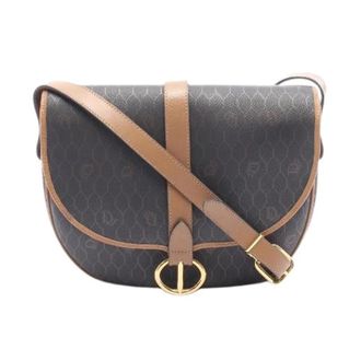 Dior Pre-owned Honeycomb PVC Coated Canvas Leather Shoulder Bag - - Pre-owned - Damen - Braun - ONE SIZE