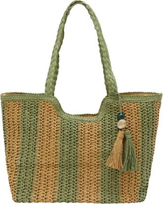 Usha Umh&auml;ngetasche Umh&auml;ngetasche Frauen Gr&uuml;n Beige