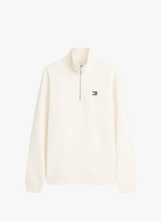 Tommy Hilfiger Sweat &agrave; col montant zipp&eacute; en coton