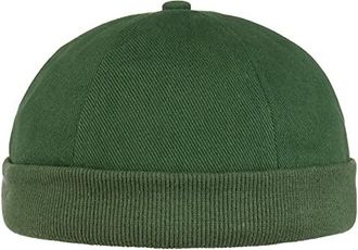 LIPODO Bonnet Docker en Coton pour Homme (Taille Unique - Vert Fonce)