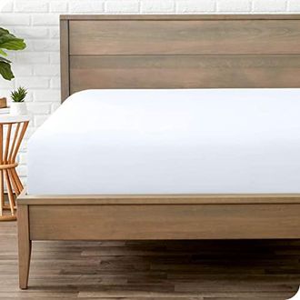 Bare Home Drap-Housse 200 x 200 cm - pour Matelas épais Jusquà 30 cm - Microfibre de Polyester Doublement Brossées (200 x 200, Blanc)