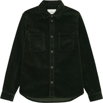 Les Deux Surchemise en velours c&ocirc;tel&eacute; - Homme - Chemises - Vert - Taille: M