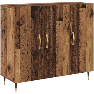 vidaXL Buffet Marron 90 x 34 x 80 cm Bois ding&eacute;nierie Vidaxl