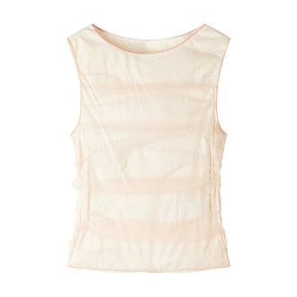 Patrizia Pepe Femme, Tops, Beige, Taille: 38 FR Gathered Blouse