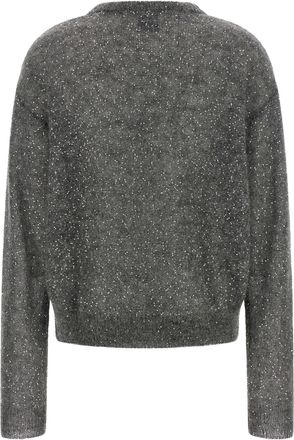 Nude Micro Sequin Sweater - Charcoal