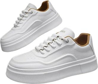 Generic ZBDP Chaussures de sport plates pour homme, blanc, 40.5 EU