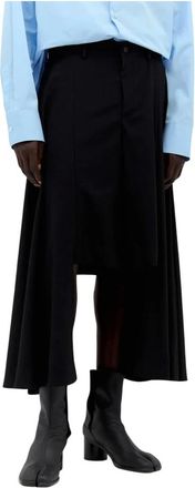 Comme Des Garçons Homme, Pantalons, Noir, Taille: M Pantalon Asymétrique en Laine