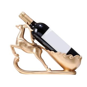 Generico Rentier-Flaschenhalter, Flaschenhalter, ausziehbar, Ablage f&uuml;r Arbeitsplatte, Vintage-Harz f&uuml;r Tischdekoration