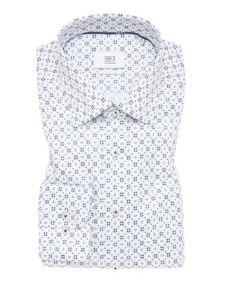 Eterna Baumwollhemd in Vollzwirn-Qualit&auml;t mit Print, Modern Fit in