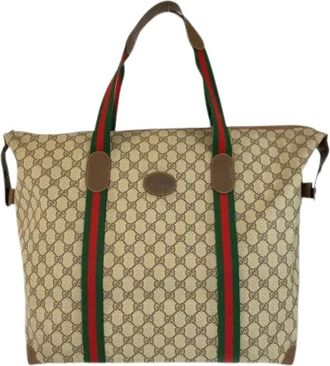 Gucci unisex, Pre-owned, Beige, Taille: ONE Size Sac Boston GG Supreme Pre-owned