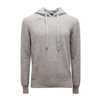 Alpha Studio Kaschmir Kapuzenpullover Hellgrau - - Sweatshirts & Hoodies - Herren - Grau - M
