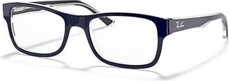Ray-Ban Rb5268 Optics Blau Fassung Klar Glas Polarisiert 52-17