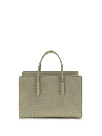 Bottega Veneta Womens Tote Bag Barbara Leather Travertine Travertine-Brass Lamb Shoulder Travertine/brass