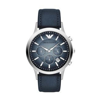 Emporio Armani Klassischer Chronograph - - Accessories - Herren - Grau - ONE SIZE