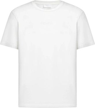 Dondup Homme, Tops, Blanc, Taille: S T-shirt oversize &agrave; col rond