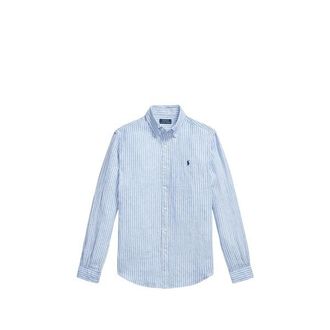 Polo Ralph Lauren Chemise col am&eacute;ricain &agrave; rayures en lin