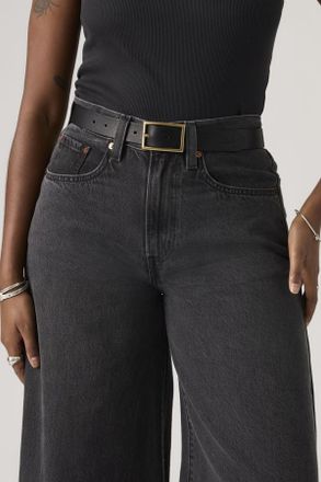 Levi's G&uuml;rtel mit rechteckiger Schlie&szlig;e - Damen - Schwarz / Schwarz