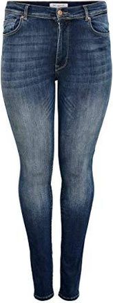 Only Carmakoma NOS Carmaya Hw SK Shape Up JNS Rea9820 Noos, Jean Skinny Femme, Bleu (Dark Blue Denim Dark Denim), 46 /L32 (Taille Fabricant: 46)