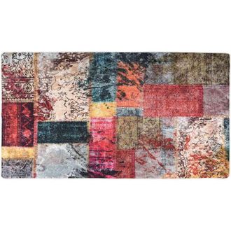 vidaXL Vidaxl - Tapis lavable antid&eacute;rapant Patchwork 190x300 cm Multicolore