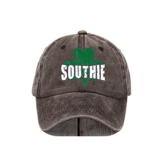 Generic Casquette de baseball unisexe r&eacute;tro St Patrick Motif tr&egrave;fle, marron, M