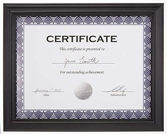 Amazon Basics Bilderrahmen f&uuml;r Dokumente, ohne Passepartout, schwarz, 2 St&uuml;ck