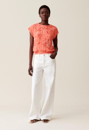 Claudie Pierlot Top dos nu &agrave; motif floral