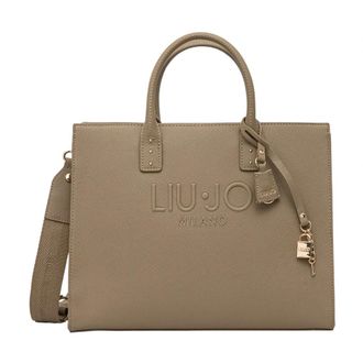 Liu Jo Embossed Logo Tote Bag - - Bags - Damen - Gr&uuml;n - ONE SIZE